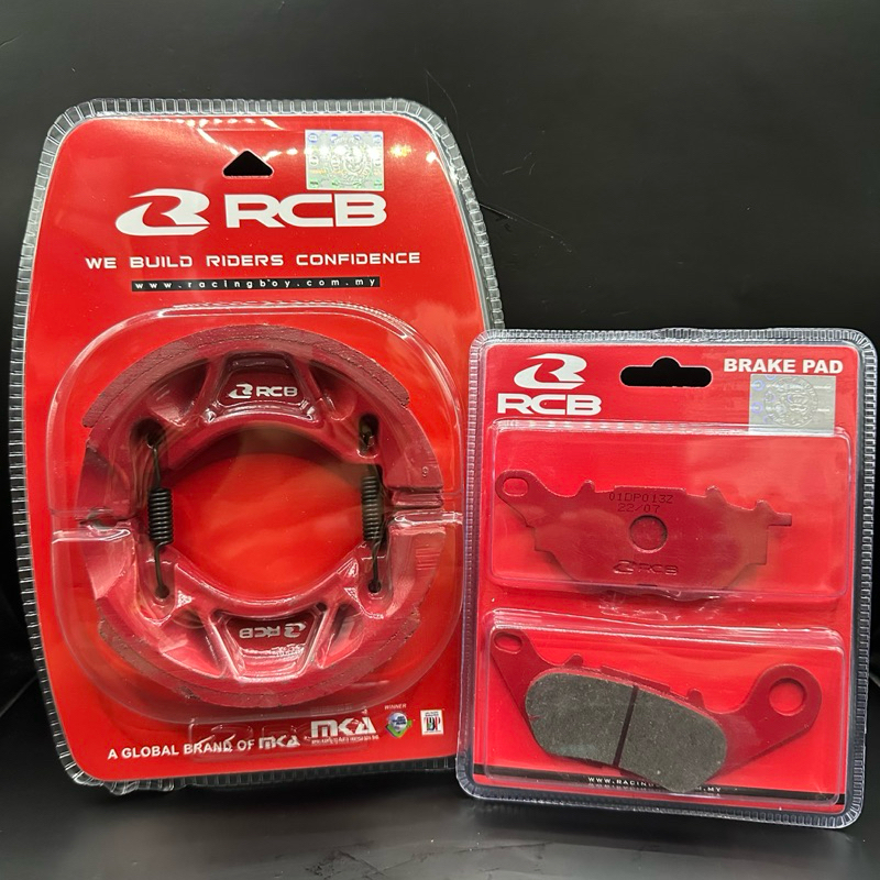 RCB RACING BOY COMBO SET DISC BRAKE PAD & BRAKE SHOE FOR YAMAHA LC135 ...