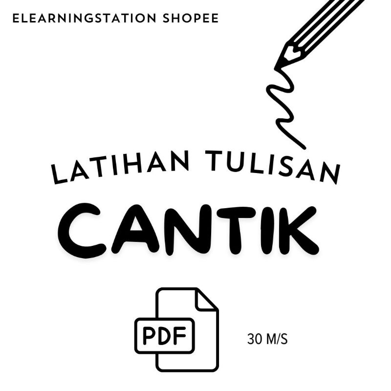 B20 [PDF] Latihan tulisan cantik I Prasekolah Kanak kanak belajar ...