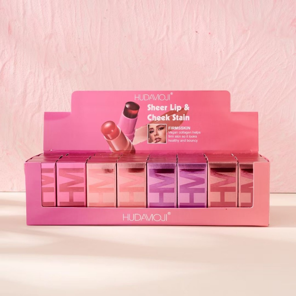 OFFER (WHOLESALES RM1.80/1PCS) 1 BOX 24 PCS BLUSHER STICK JELLY 4 COLOR ...