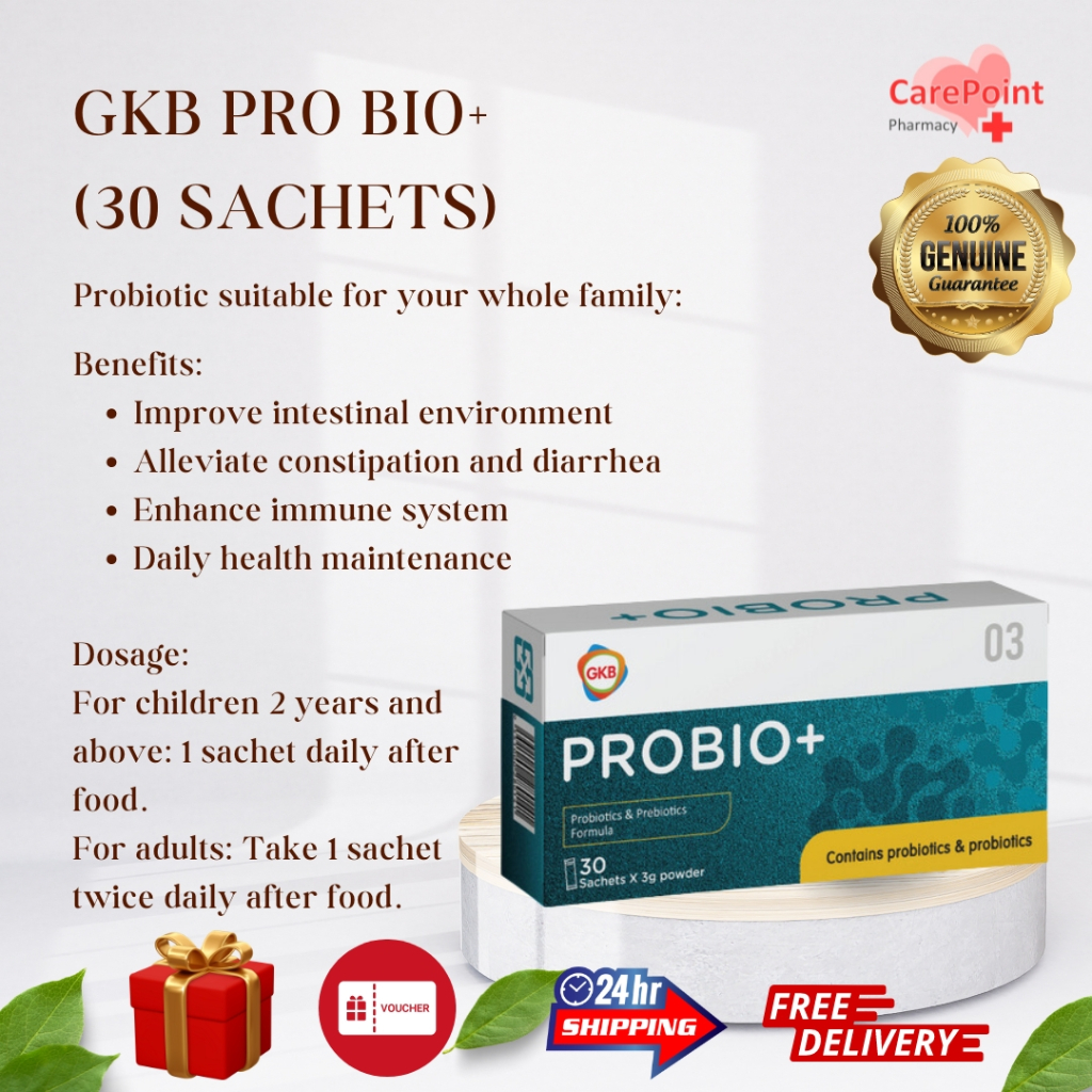 GKB Probio+ (Probiotics & Prebiotics Formula) {20 billions per sachets ...