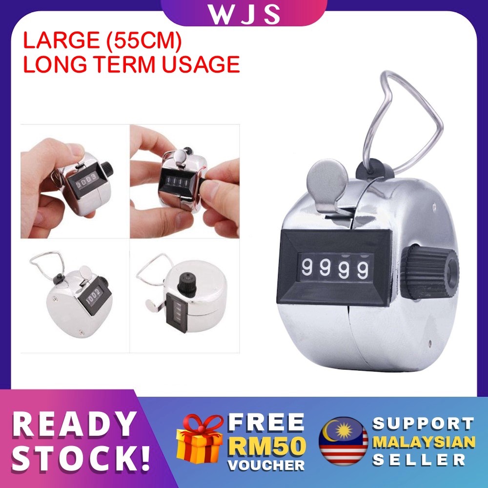 🇲🇾FREE RM50 VOUCHER🎁MLQ Large 101 Analog Hand Tally Counter 4 Digit ...