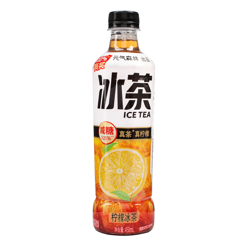 GENKI FOREST White Peach Iced Jasmine Tea Lemon Iced Black Tea Less ...