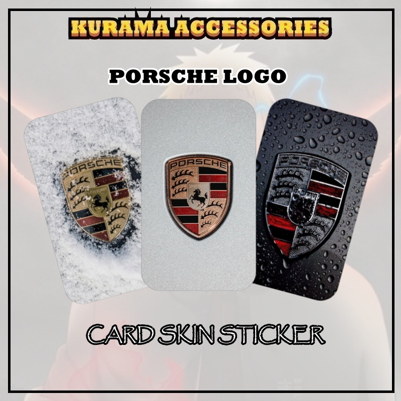 [ PORSCHE Logo ] Touch n Go Card Sticker Cover TNG / MASTER / VISA ...