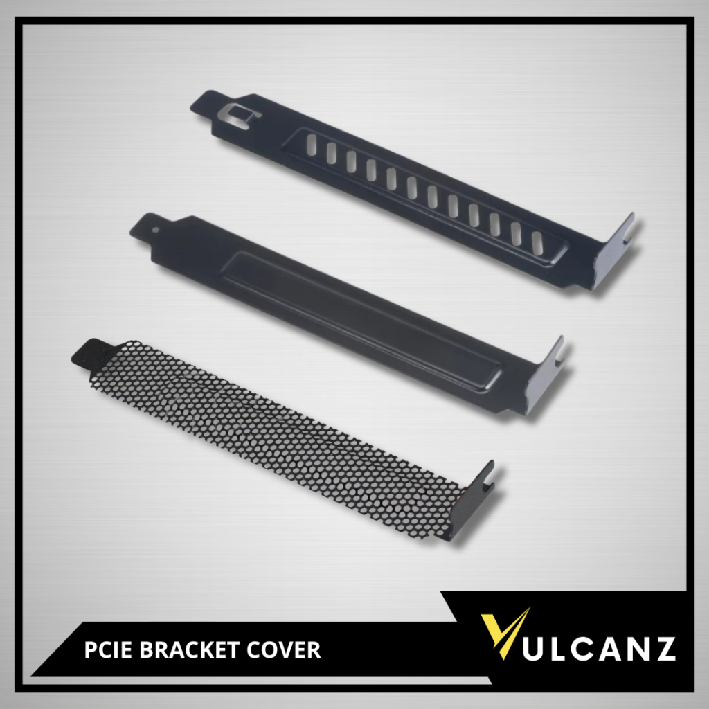ATX STANDARD CASE PCI SLOT COVER BRACKET BLANK PLATE BLACK PC + FREE ...