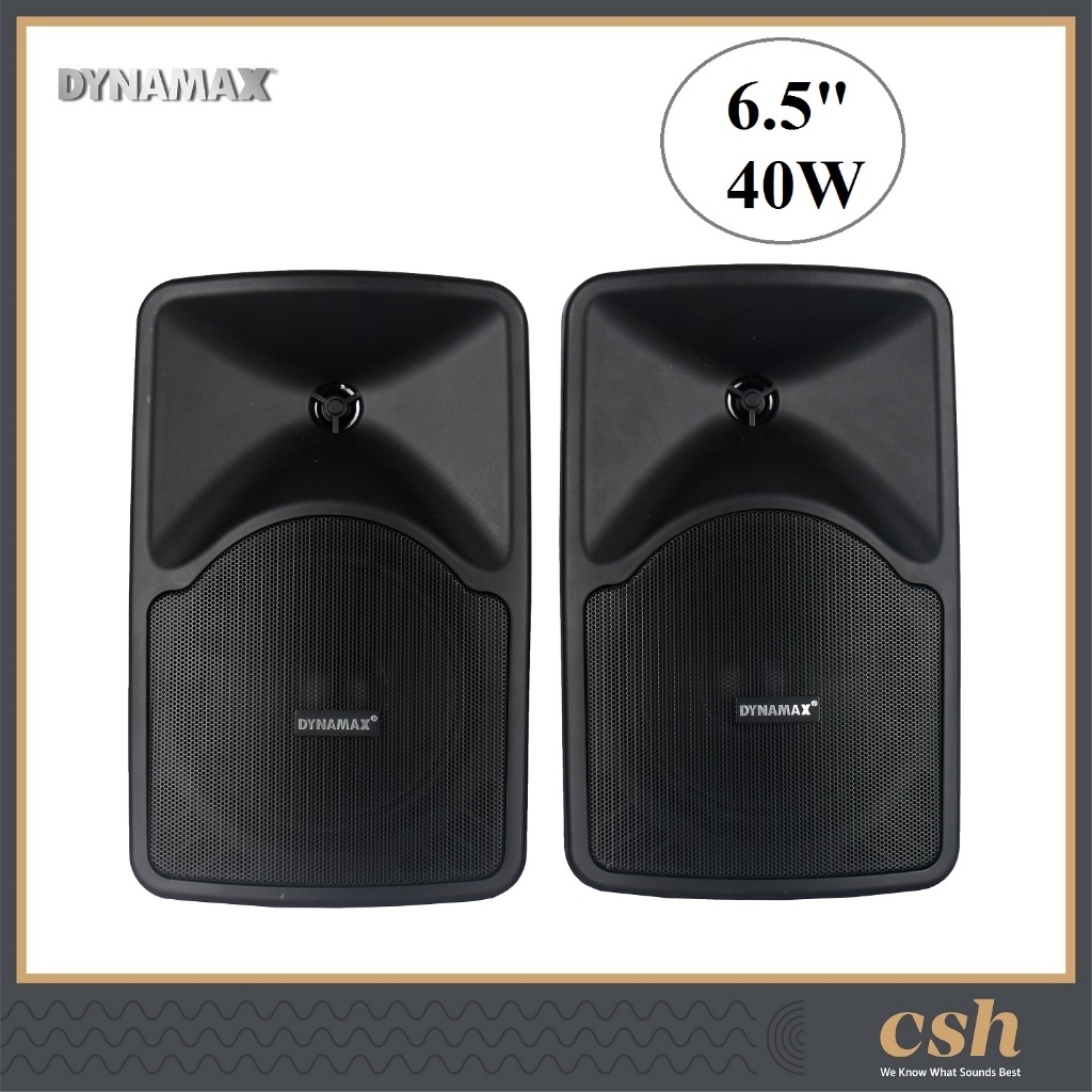 DYNAMAX F65P#0 6.5" 30W Outdoor Wall Mount Speaker Box Speaker (1 Pair ...