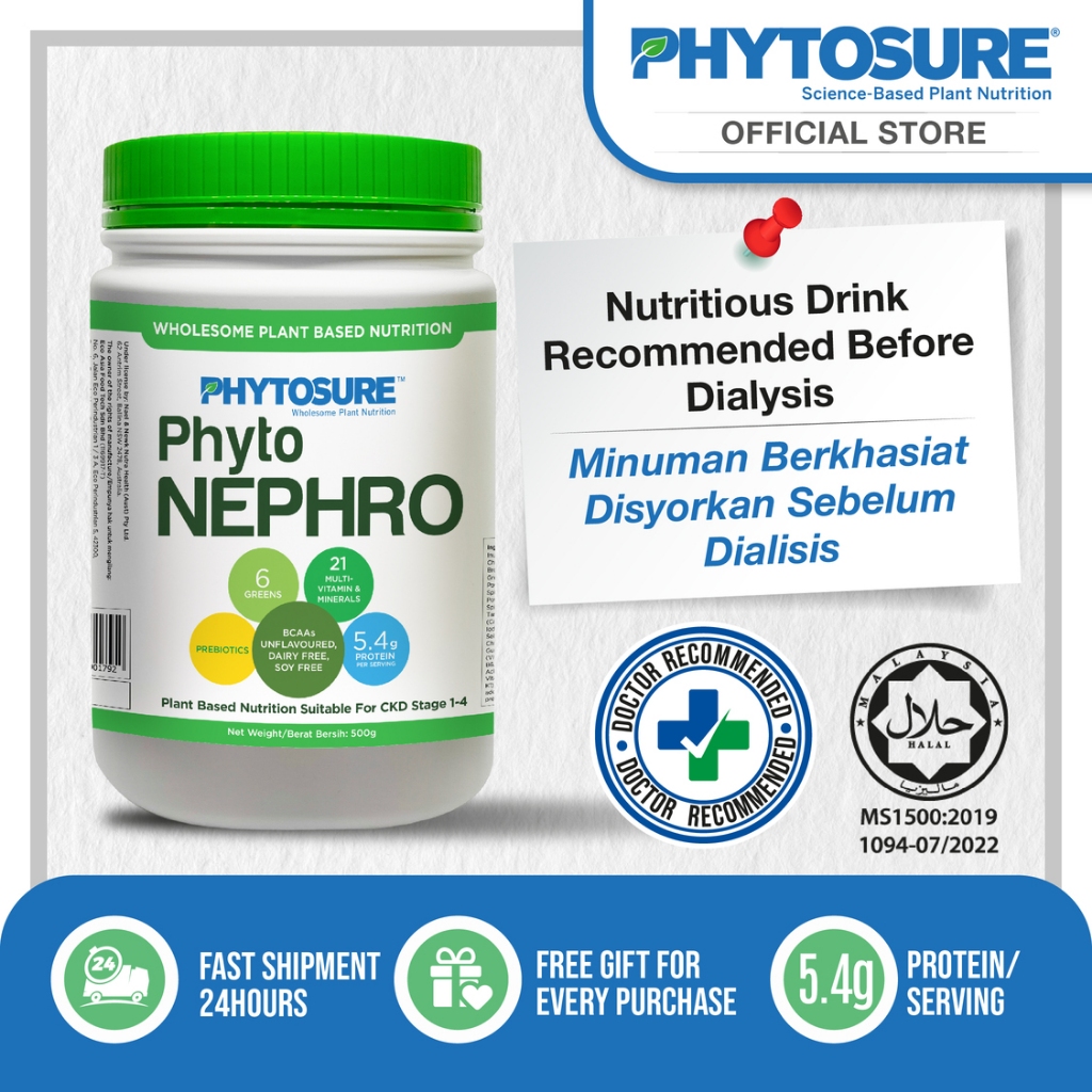 PHYTOSURE Phyto Nephro Powder (Plant Based Nutrition Suitable for CKD ...