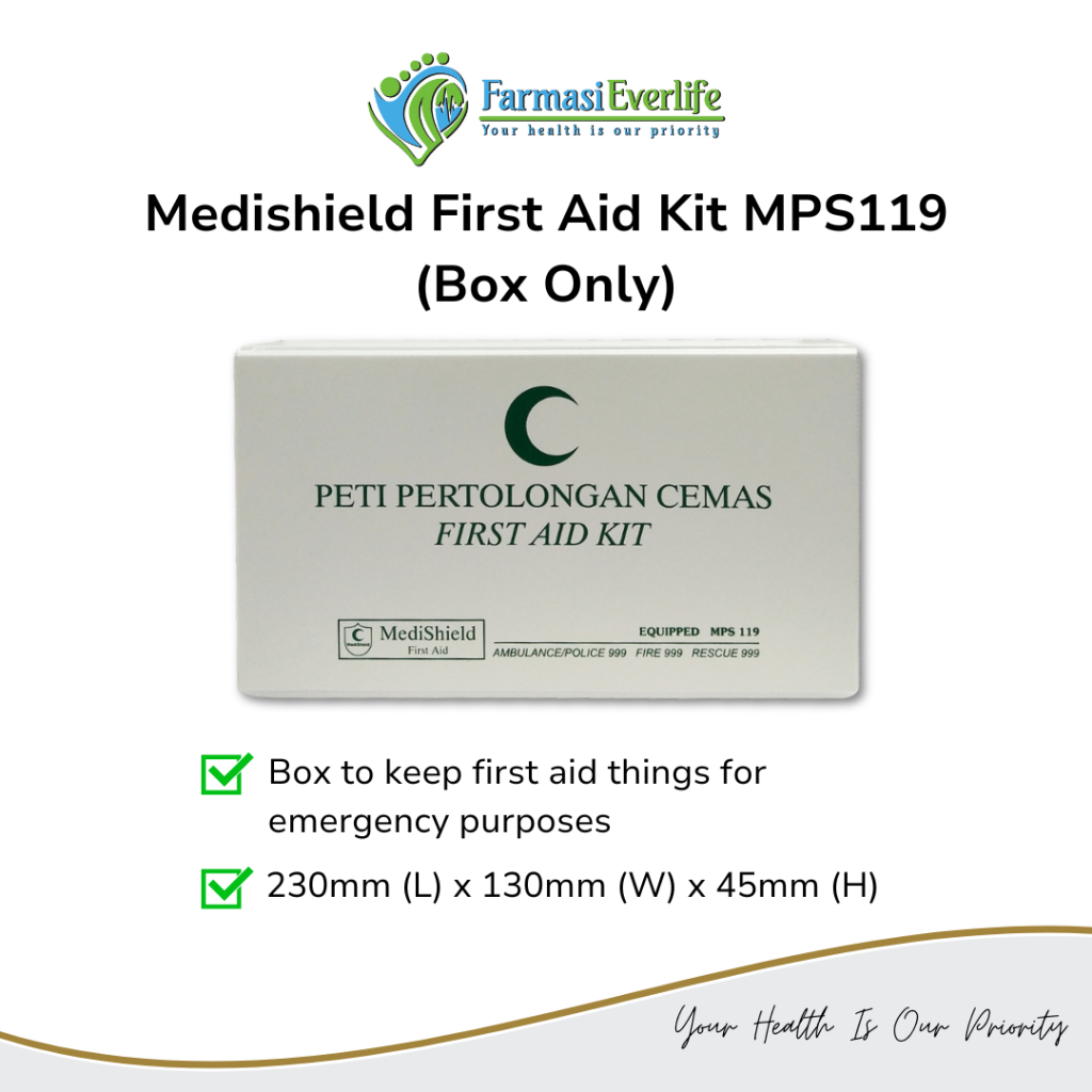 FIRST AID KIT (PETI PERTOLONGAN CEMAS) MPS 119 BOX ONLY | Shopee Malaysia