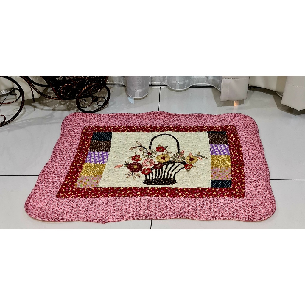 Lapik Kaki Patchwork Cotton 50cm x 70cm Size BESAR Anti Slip READY ...