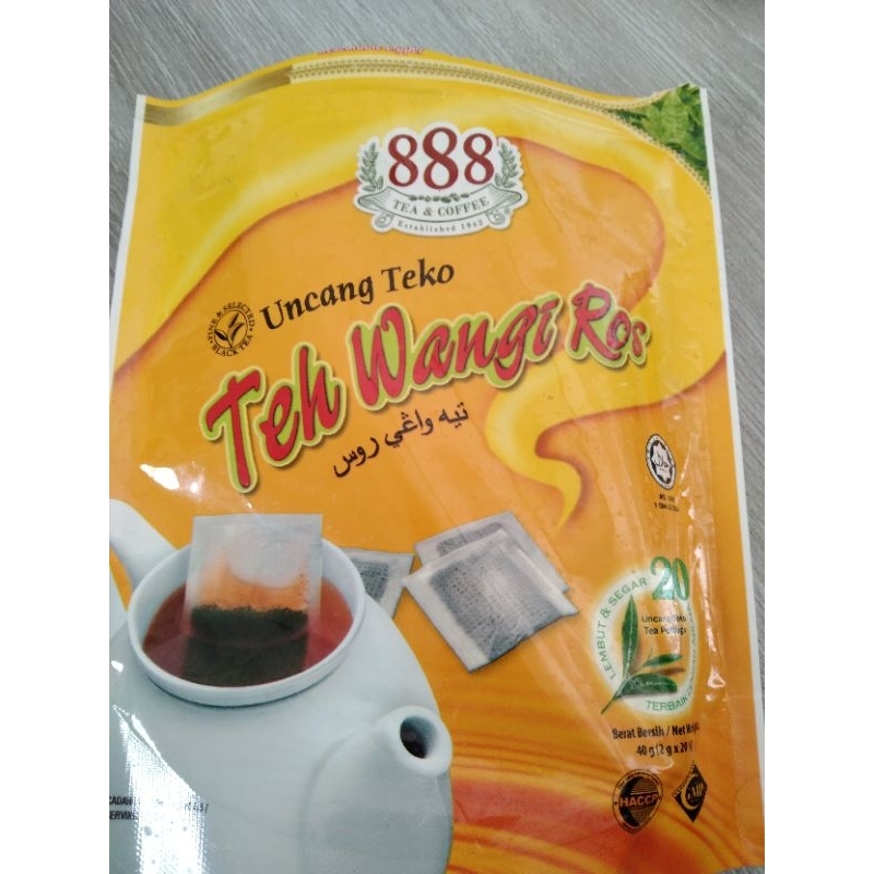 Teh Wangi Ros Cap 888 40g (2g x 20's) | Shopee Malaysia