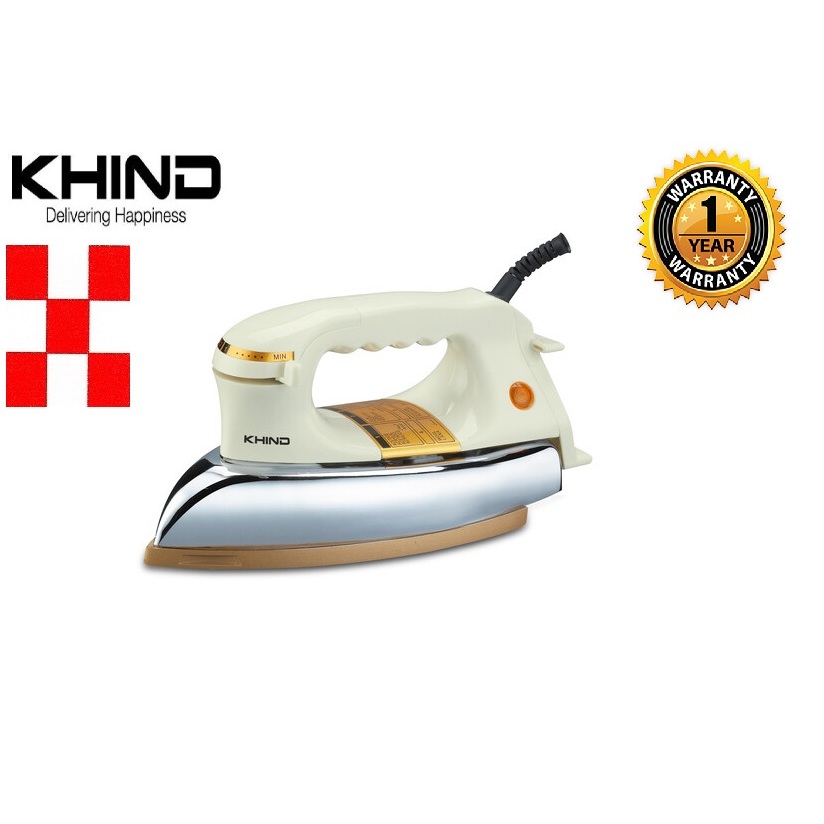 (With Bubble Wrap) KHIND 1000W Electric Iron 2kg Heavy Type EI303 KHIND ...