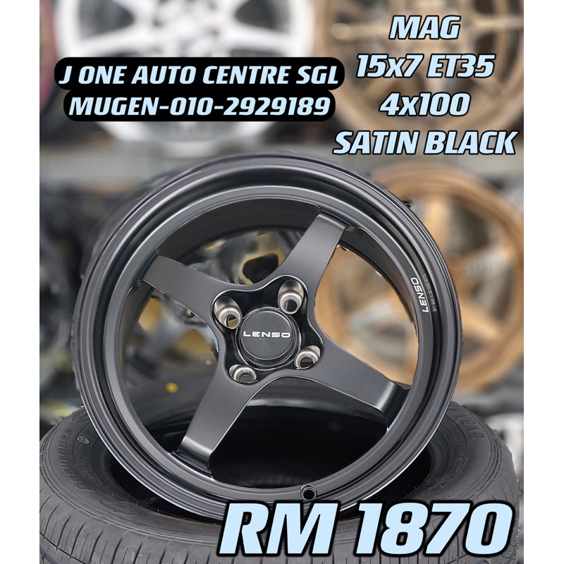 NEW RIM 15 MAGLITE for AXIA MYVI ALZA WIRA VIOS YARIS CITY JAZZ ...