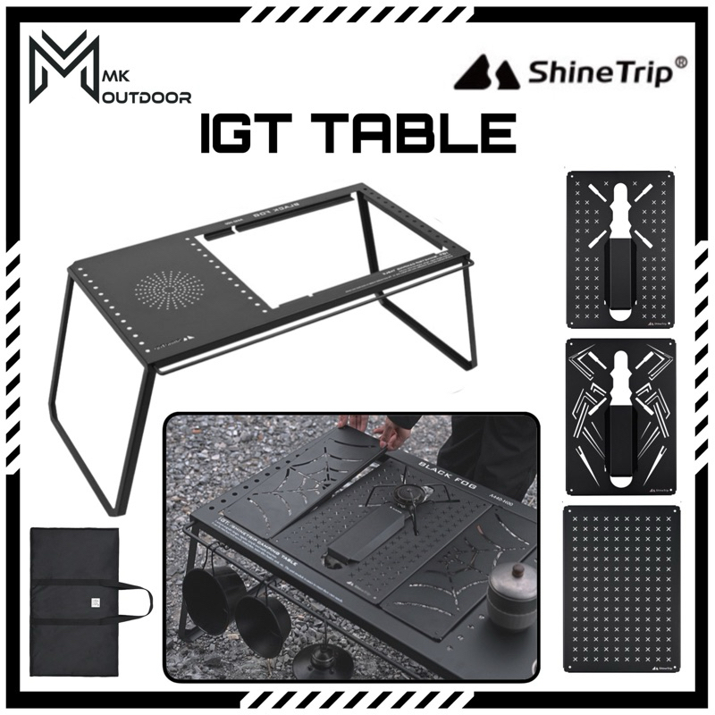 ShineTrip IGT Free Combination Foldable Table A440-H00 Black Mist ...