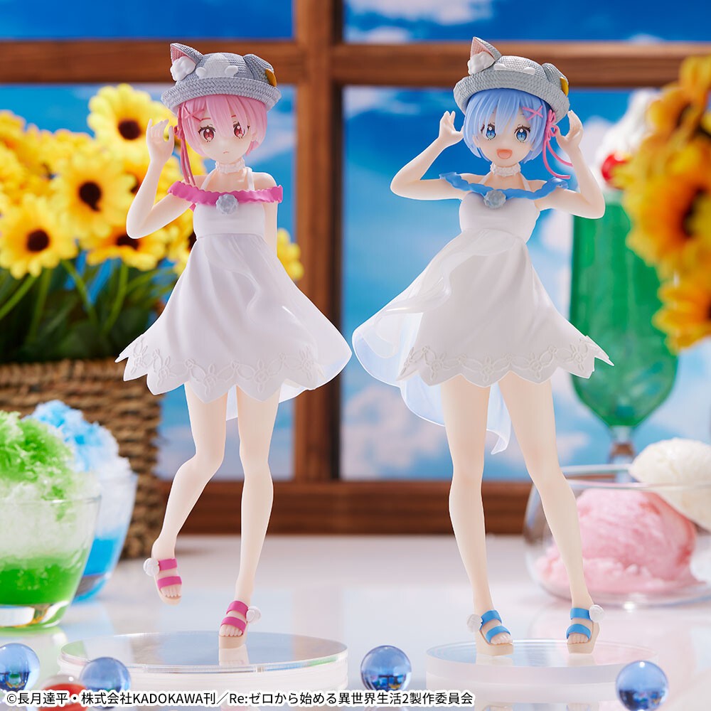 READY STOCK Sega Re Zero Luminasta Rem & Ram Nyatsu Day Set of 2 Prize ...