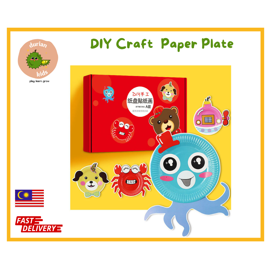 DIY Paper Plate Cutting Box Set/ DIY art and craft set kids Early ...