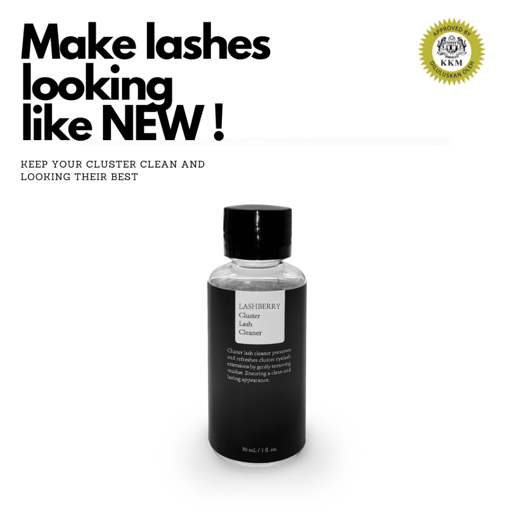 Lashberry Cluster Lashes Cleaner KKM approved | Shopee Malaysia