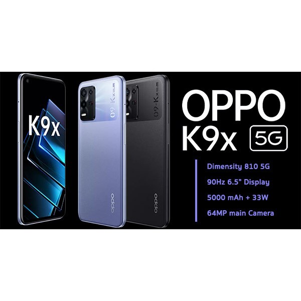 OPPO K9X 5G | 12GB RAM + 256GB | Mediatek Dimensity 700 (6 nm) |Show Room Demo Set | Shopee Malaysia