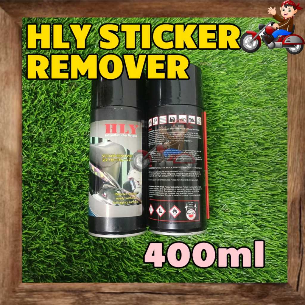 BUY 5 FREE 1 !! HLY HONG LEONG YAMAHA STICKER REMOVER SPRAY 400ML ...