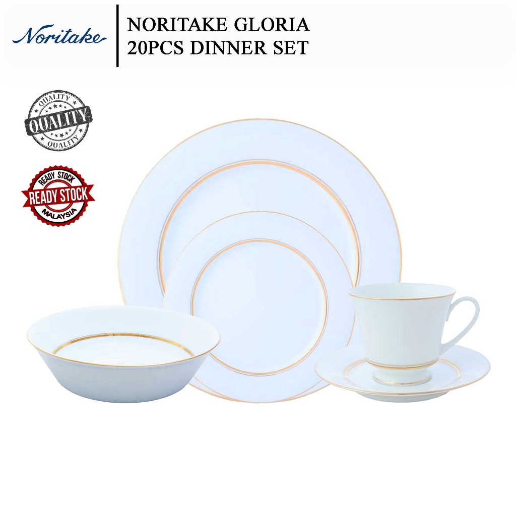 Noritake 20Pcs Gloria Dinner Set For 4 Persons | Shopee Malaysia