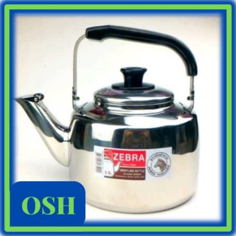 ZEBRA SUS304 Stainless Steel Whistling Kettle / Cerek bunyi | Shopee ...