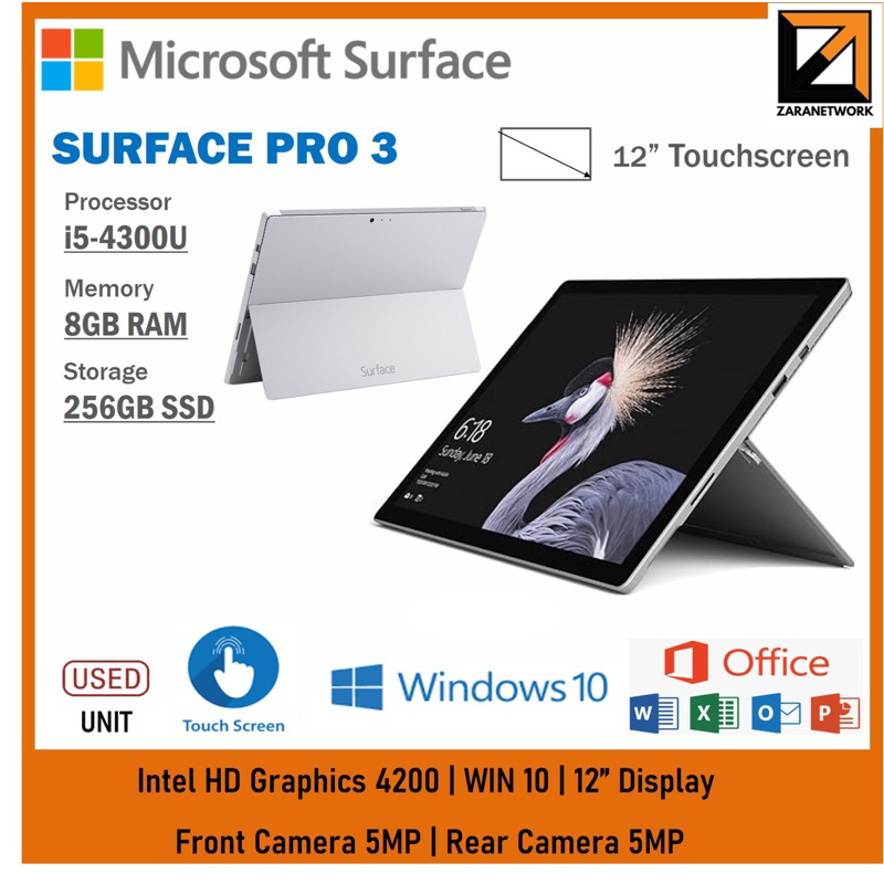 Microsoft Surface Pro 8/ Pro 7/Pro 6/Pro 5(1 YEAR WARRANTY T&C)UPTO 16GB RAM 1TB SSD 12.3"inch ...