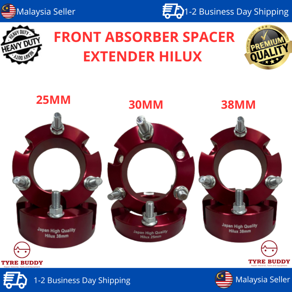 2 PCS @ 1 SET FRONT ABSORBER SPACER EXTENDER HILUX HEAVY DUTY, CNC ...