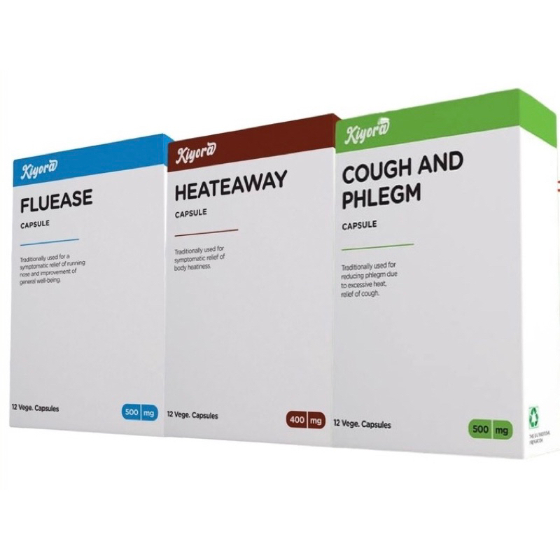 Kiyora Fluease Capsule 500mg/ Cough and Phlegm Capsule 500mg ...