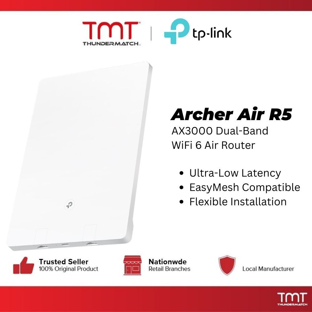 TP-Link Archer Air R5 AX3000 Dual Band WiFi 6 Air Router 3 Years ...