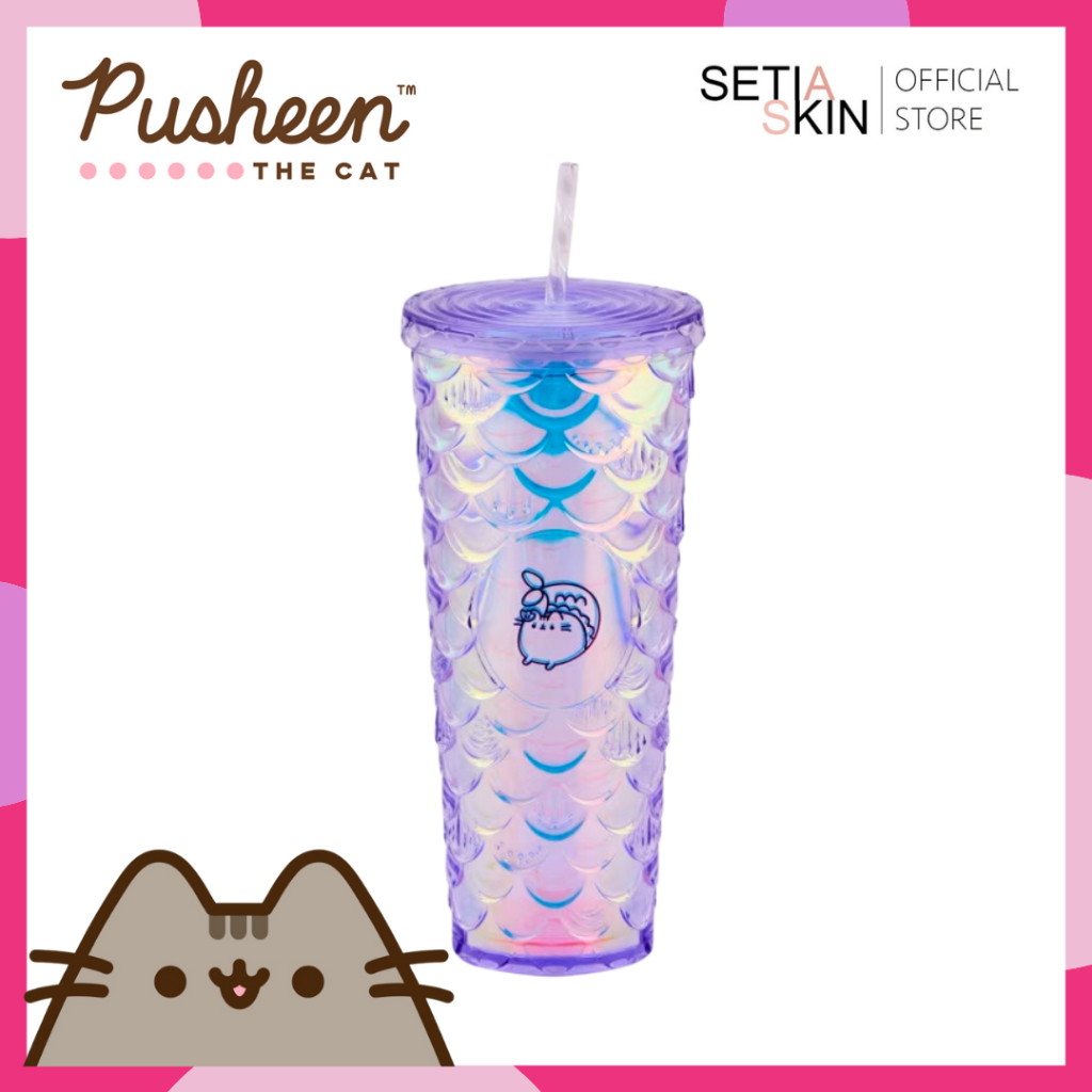 Pusheen by Watsons Limited Edition Mermaid Cold Cup Rainbow 650ml ...
