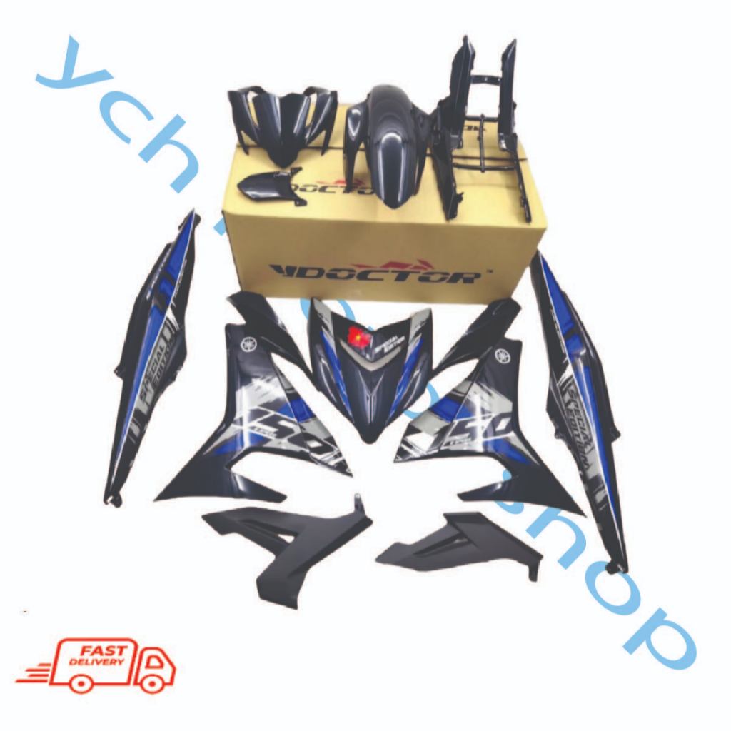 YAMAHA Y15 Y15ZR V2 Y15 V2 Y15 ZR V2 DOCTOR SP BLUE VIETNAM EDITION BIRU COVER SET STICKER TANAM ...