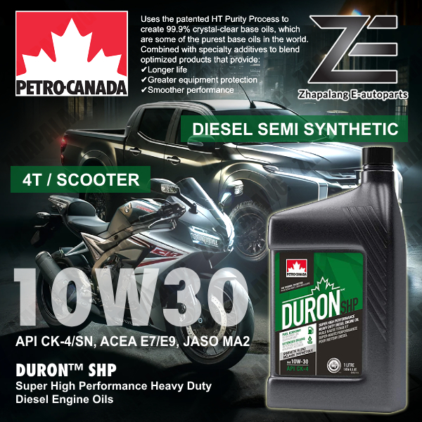 Petro Canada 10W30 Duron SHP Diesel Semi Synthetic Engine Oil 1L API ...