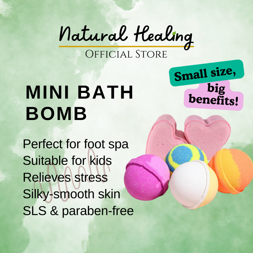 NATURAL HEALING Natural Bath Bomb Bath Boom 30g Bathbomb Bubble Bath ...