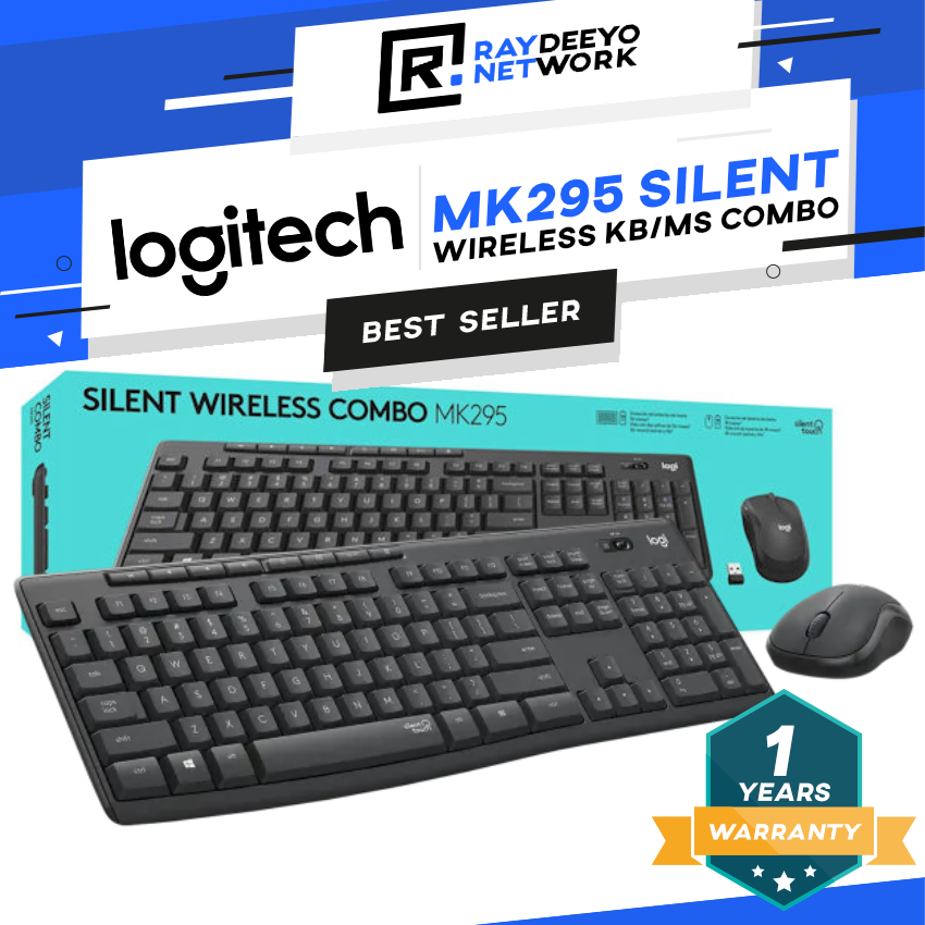 Logitech Mk295 Silent Wireless Keyboard And Mouse Combo [silenttouch 90 Less Clicking And Typing