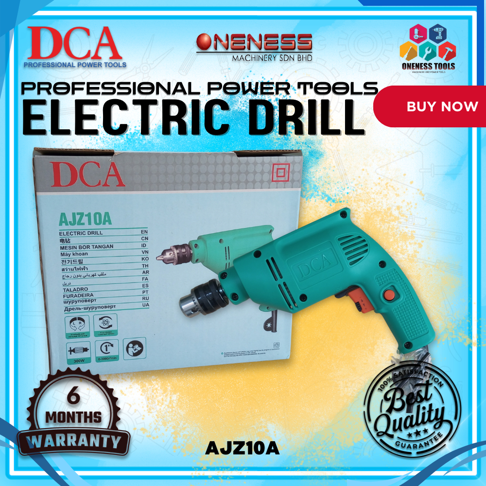 "DCA - PROFESSIONAL POWER TOOLS ELECTRIC DRILL AJZ10A 1 PIECE" | Shopee ...