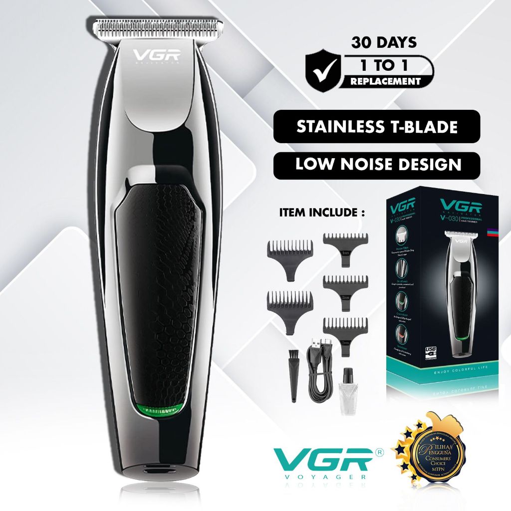VGR V-030 Professional Hair Trimmer Runtime: 100 min Trimmer for Men | Shopee Malaysia