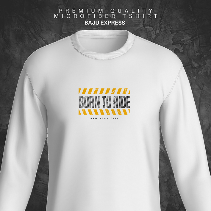 JERSEY microfiber born to ride rider motor baju lengan panjang gym ...