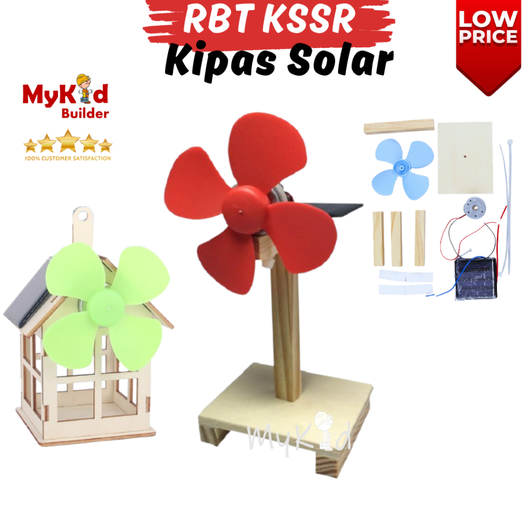 Projek RBT Kipas Solar KSSR Tahun 5 KSSM DIY Solar Fan Project 自制太阳能风扇 ...