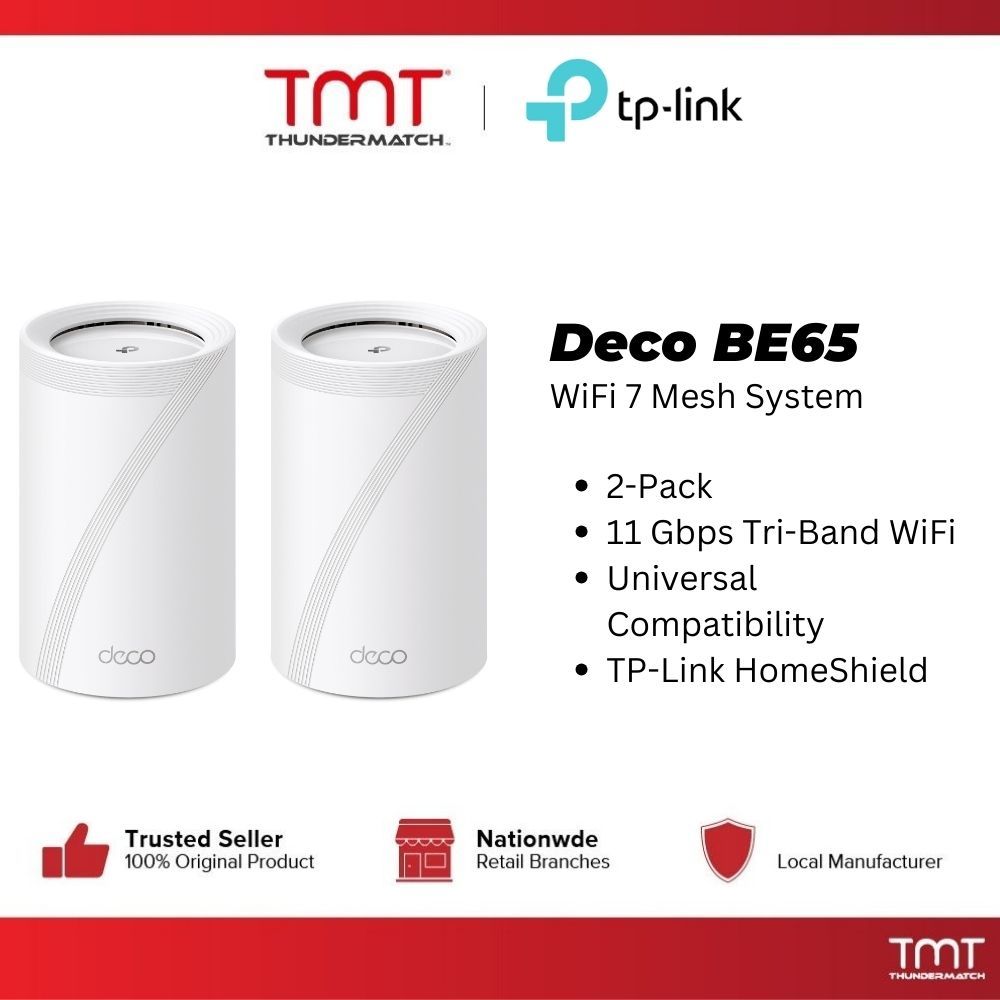 TP-Link Deco BE65 BE11000 Whole Home Mesh WiFi 7 System | Shopee Malaysia