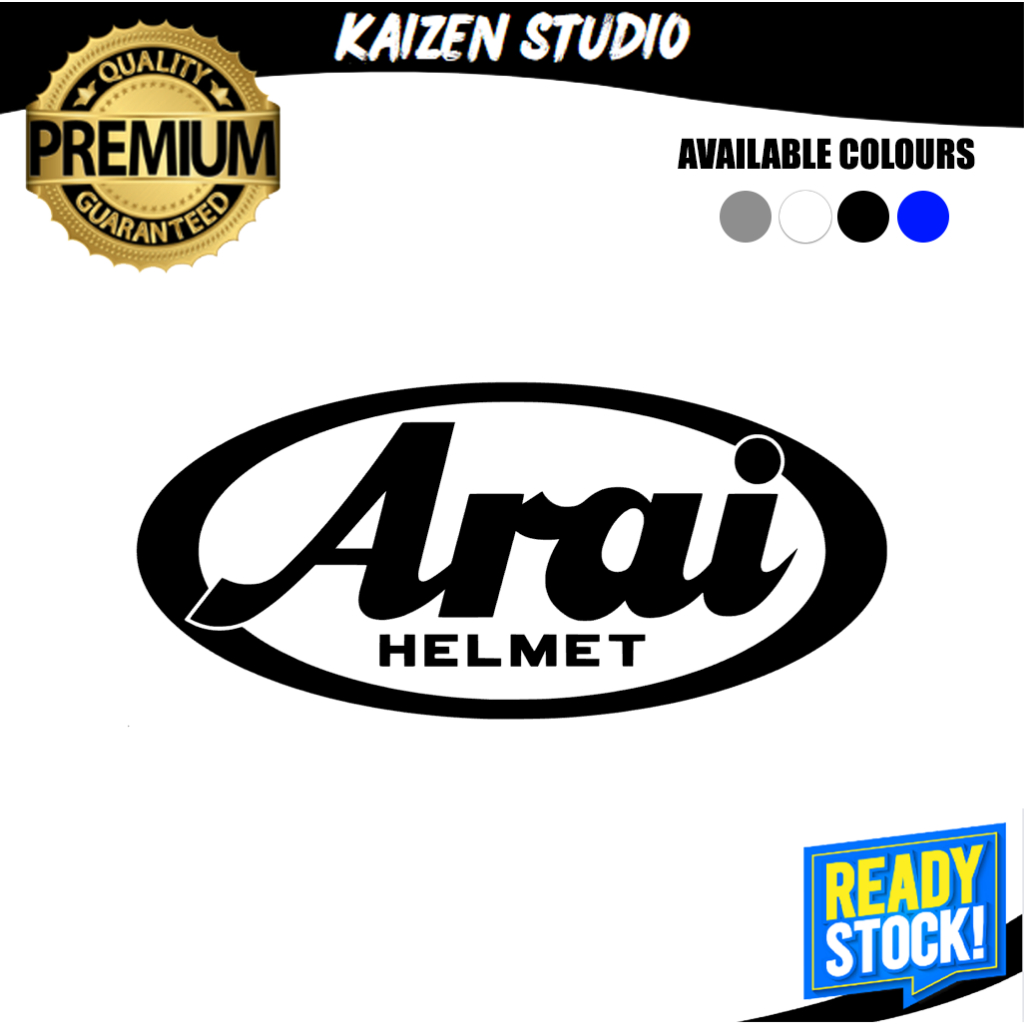 KAIZEN STUDIO ARAI Sticker Motorcycle Helmet decal Logo Sticker ...