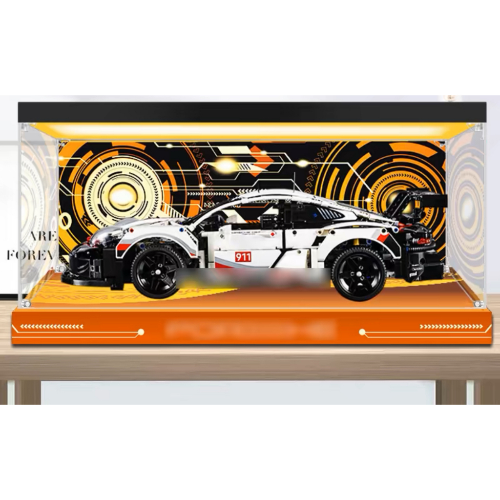 Acrylic Display Case Box 42096 Porsche 911 RSR 42056 Porsche 911 GT3 RS ...