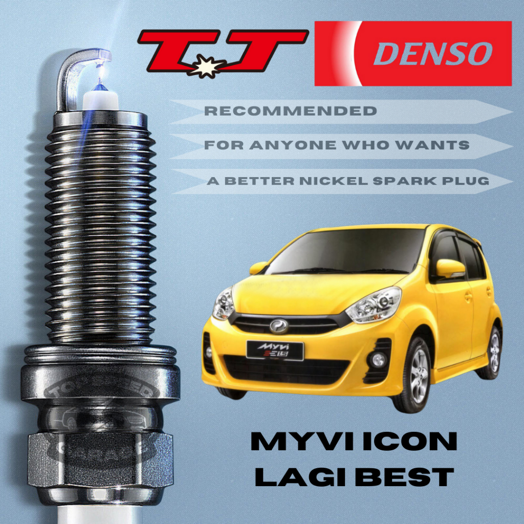 DENSO TT NICKEL SPARK PLUG[ XU22TT ] - PERODUA MYVI LAGI BEST/ICON ...