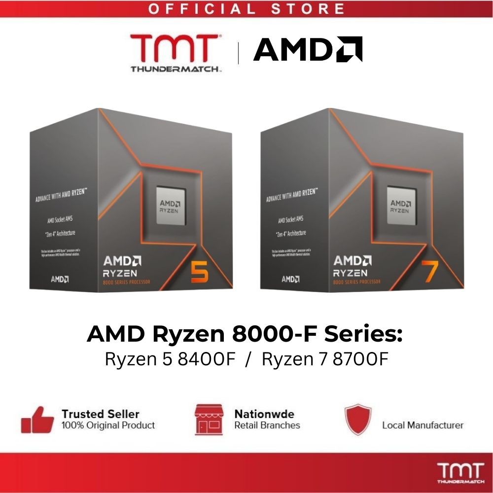 AMD Ryzen 5 8400F / Ryzen 7 8700F Processor | Shopee Malaysia