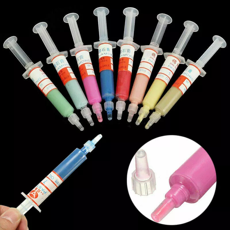 MKR Diamond Abrasive Paste Polishing Lapping Paste Compound Syringes ...