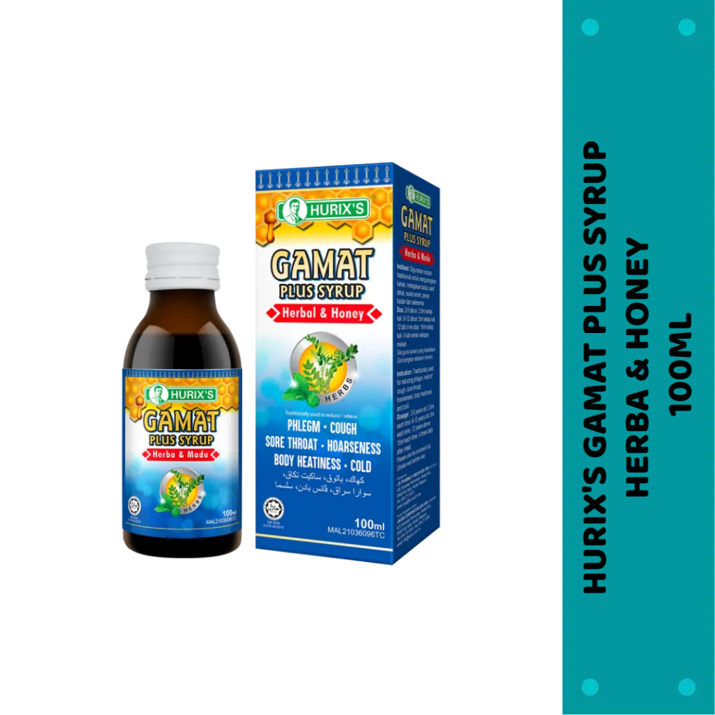 HURIX'S GAMAT PLUS SYRUP HERBA & MADU COUGH SYRUP 100ML | Shopee Malaysia