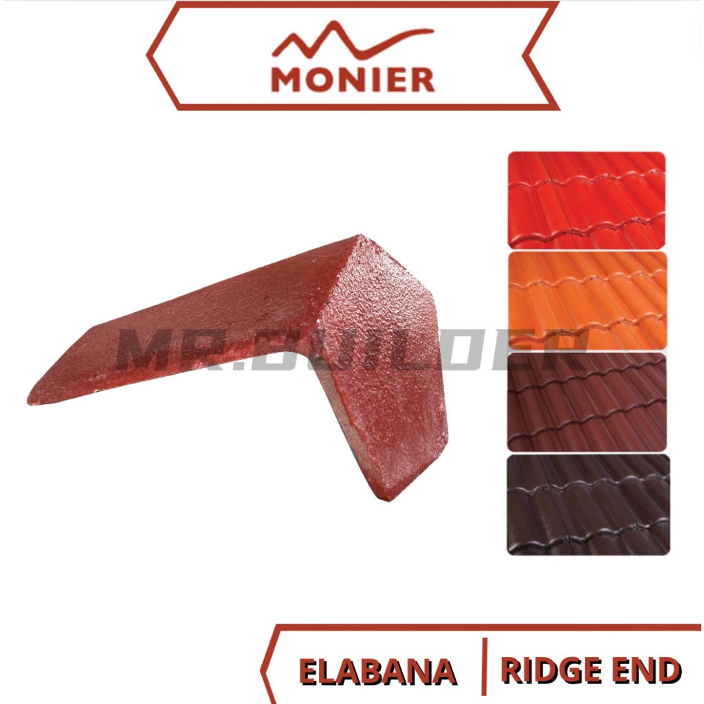 MONIER Standard Ridge End Atap Genting Roof Fitting Roofing Changkul ...
