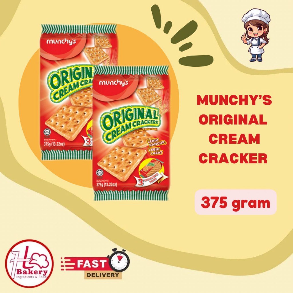 MUNCHY'S ORIGINAL CREAM CRACKER 375GRAM | Shopee Malaysia
