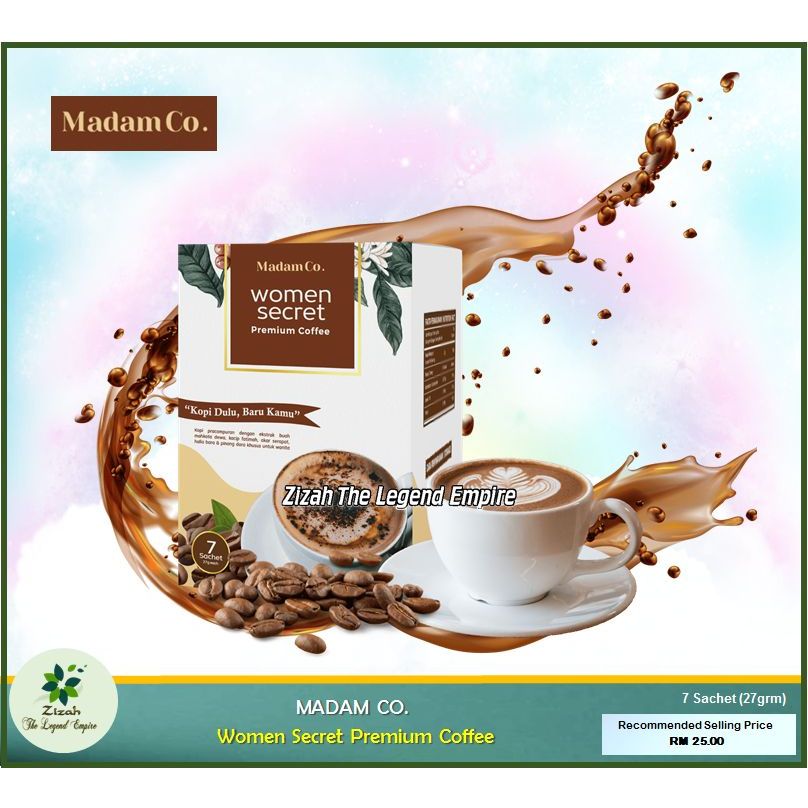 Madam Co Women Secret Premium Coffee (7 Sachet - 27grm) | Shopee Malaysia