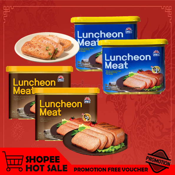 三祖韩国午餐肉 猪/鸡 SAJO LUNCHEON MEAT PORK/CHICKEN 340G | Shopee Malaysia