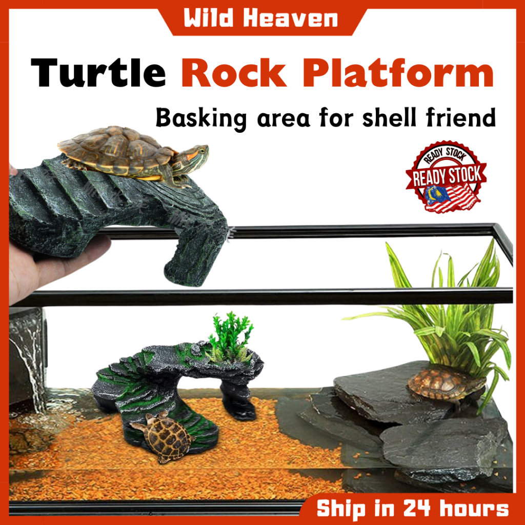 Turtle Basking Platform Reptile Pier Dock Rest Cave Tortoise ...
