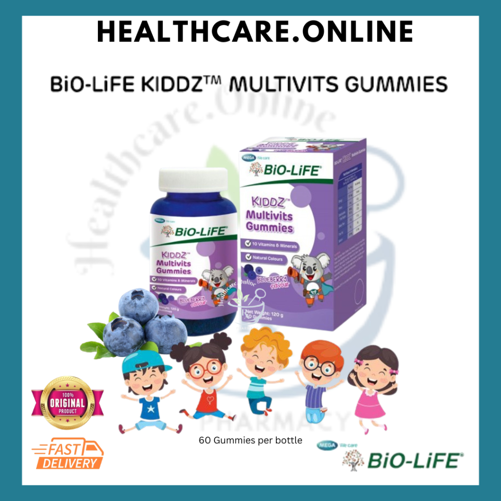 BIO-LIFE KIDDZ MULTIVITS GUMMIES 60'S (BIOLIFE MULTI-VITAMIN GUMMIES ...