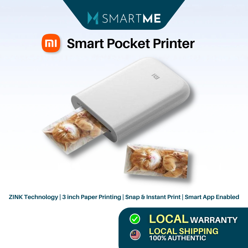 Xiaomi Smart Pocket Photo Printer AR Technology/Multiple Connection ...